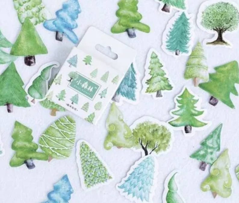 Journal Stickers • Tree Stickers • Planner Stickers • Scrapbook ...