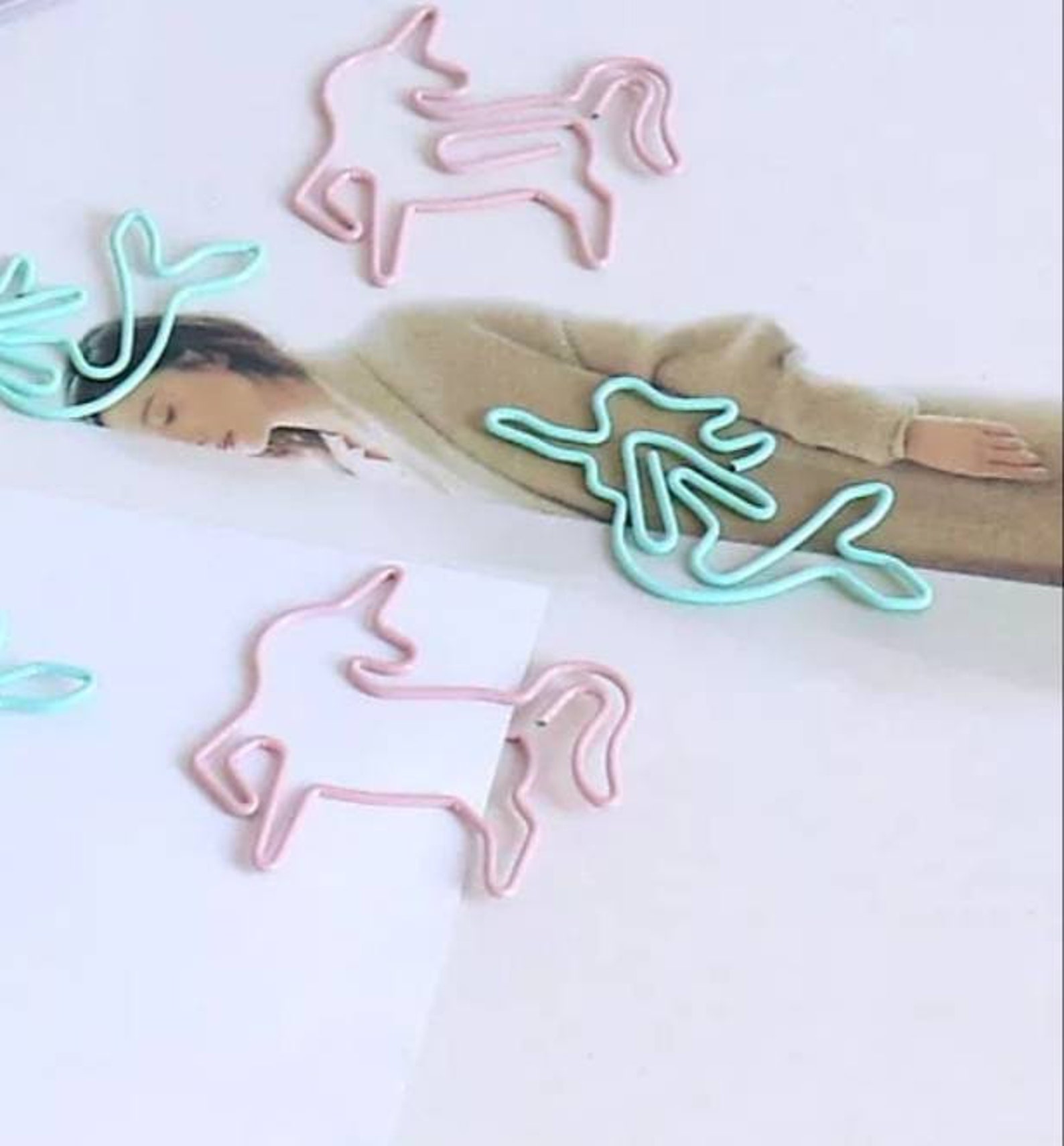 Unicorn Paper Clip 5 Clips Planner Accessory Horse Paper - Etsy