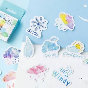 Weather Stickers • Journal Stickers • Planner Stickers • Scrapbook ...
