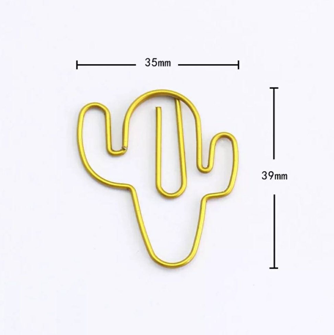 Cactus Paper Clip • 5 Clips Planner Accessory • Succulent Paper Clip ...