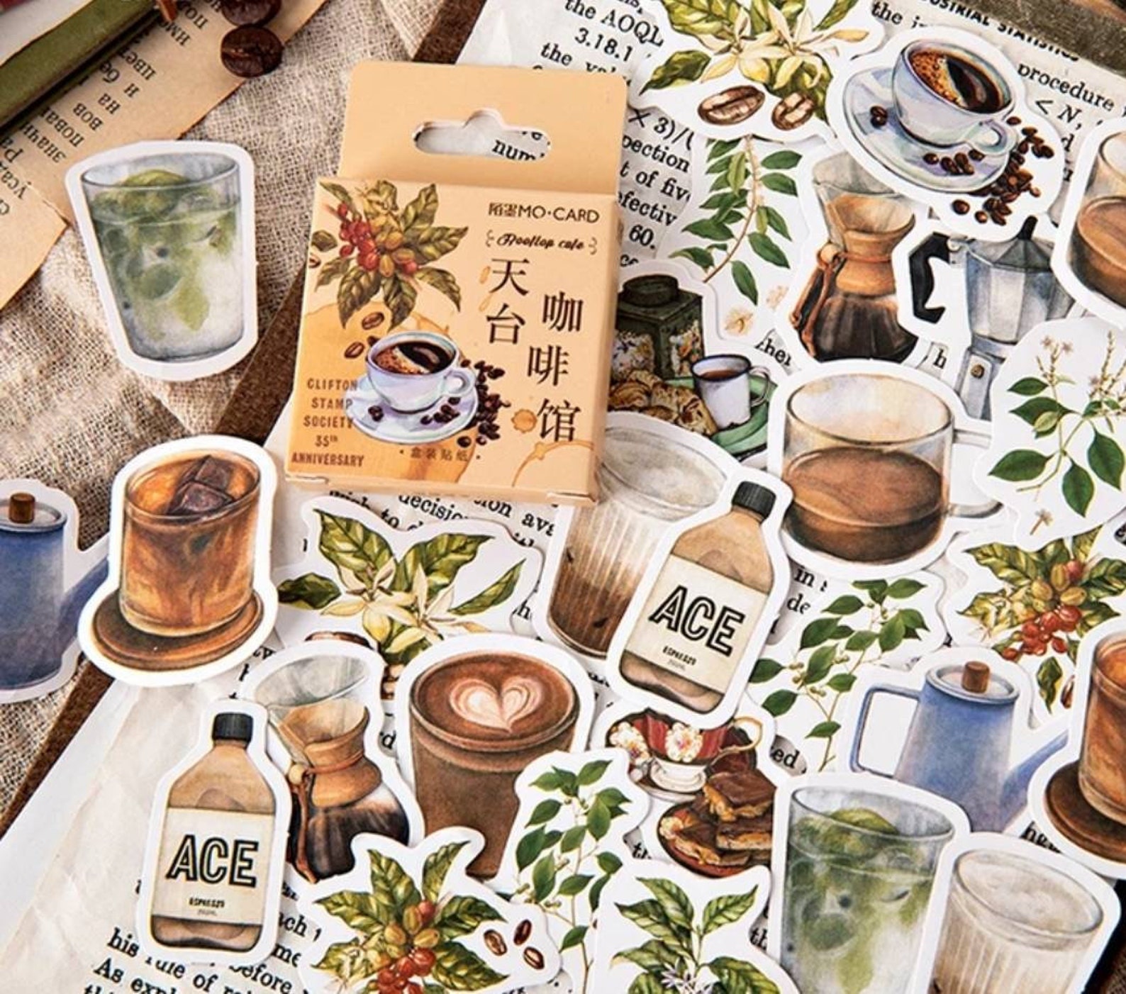 Coffee Stickers Java Journal Stickers Planner Stickers Scrapbook ...
