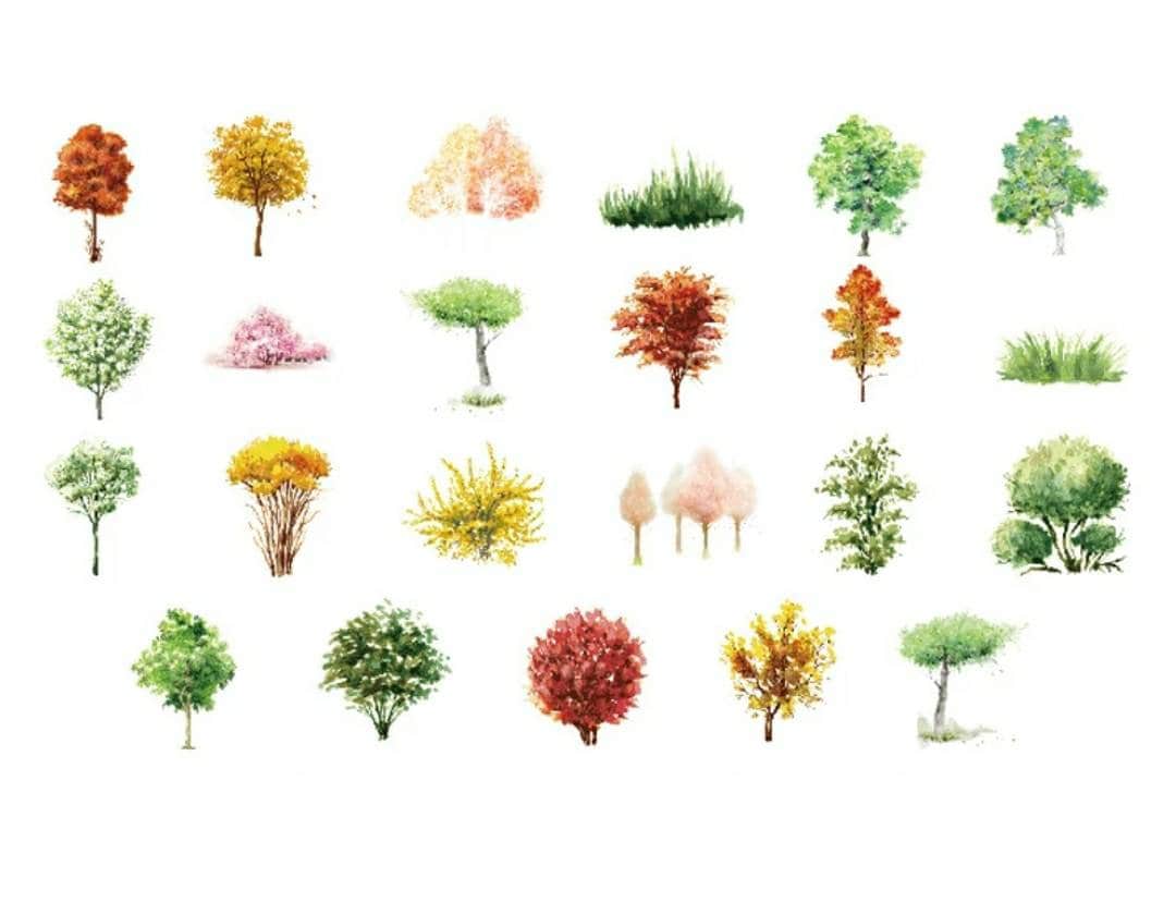 Journal stickers tree stickers planner stickers | Etsy