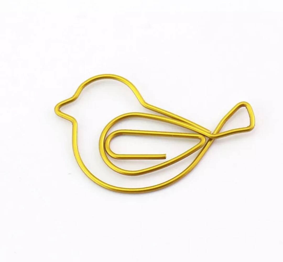 Bird Paper Clip 5 Clips Animal Paper Clip Kawaii Journal Clips Planner ...