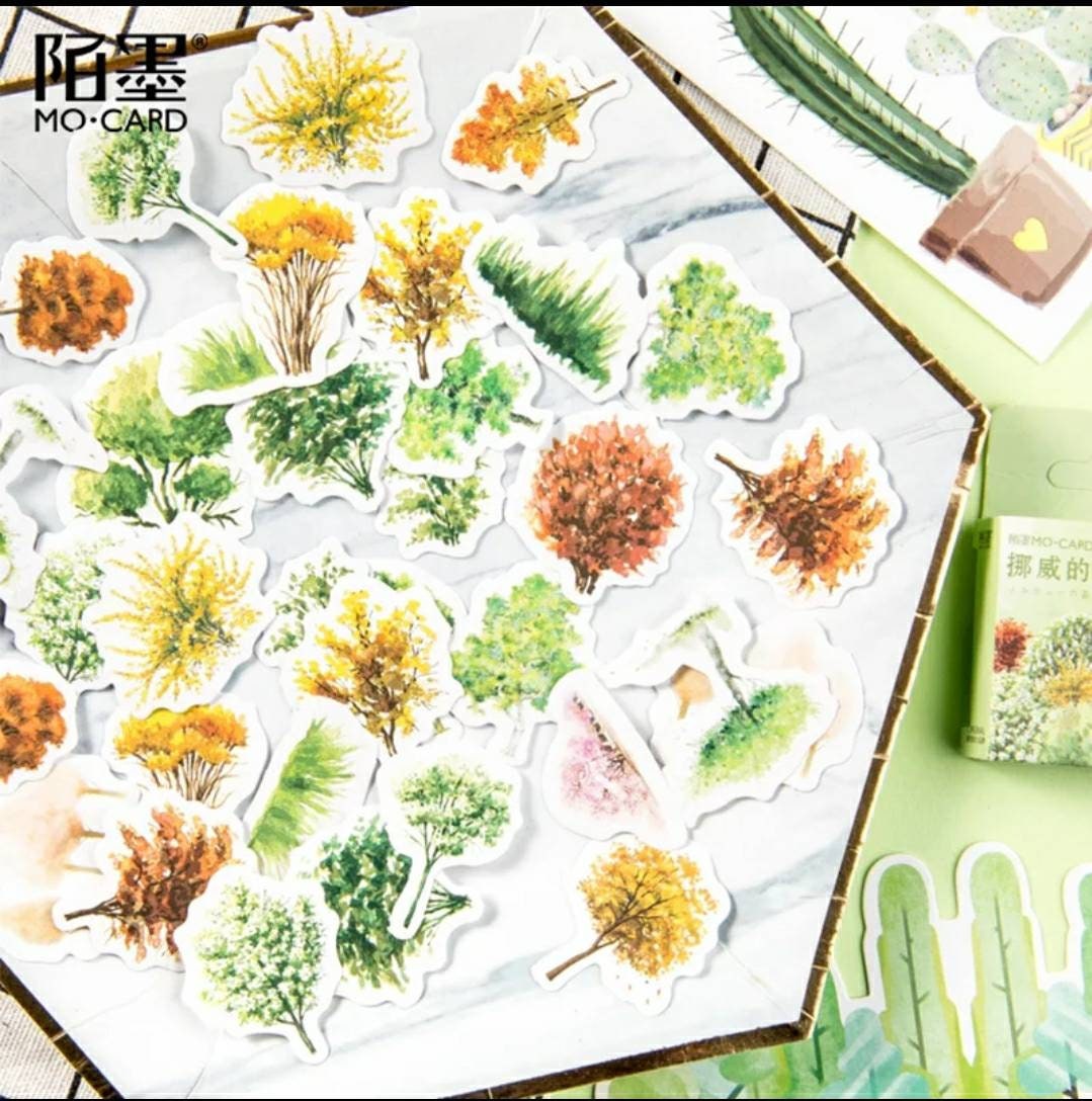 Journal stickers tree stickers planner stickers | Etsy