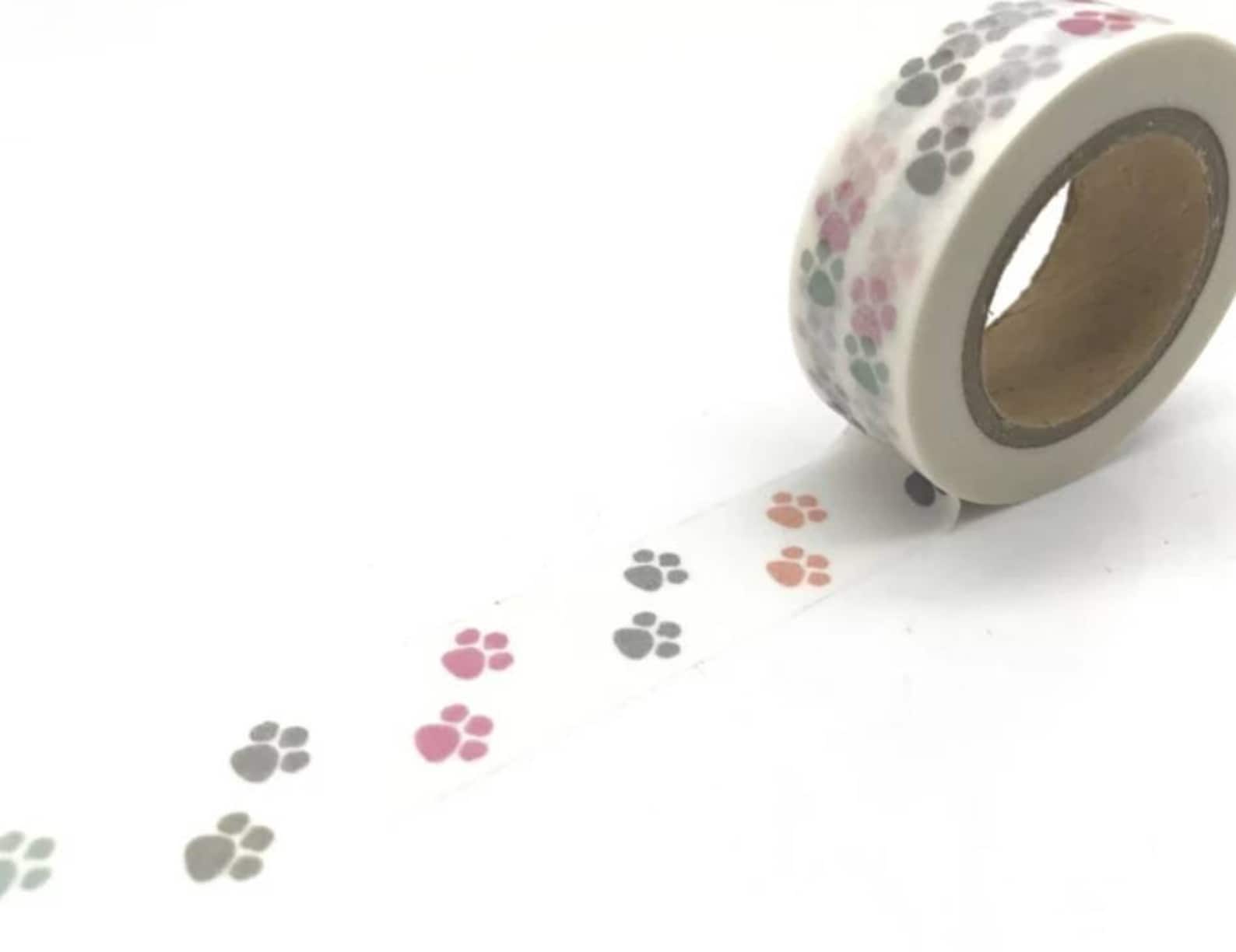 Paw Washi Tape • Planner Washi Tape • Card Making • Scrapbook • Animal ...