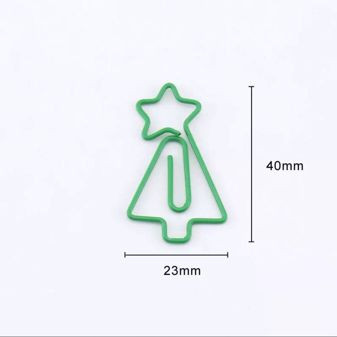 Christmas Tree Paper Clip 5 Clips Planner Accessory Paper - Etsy