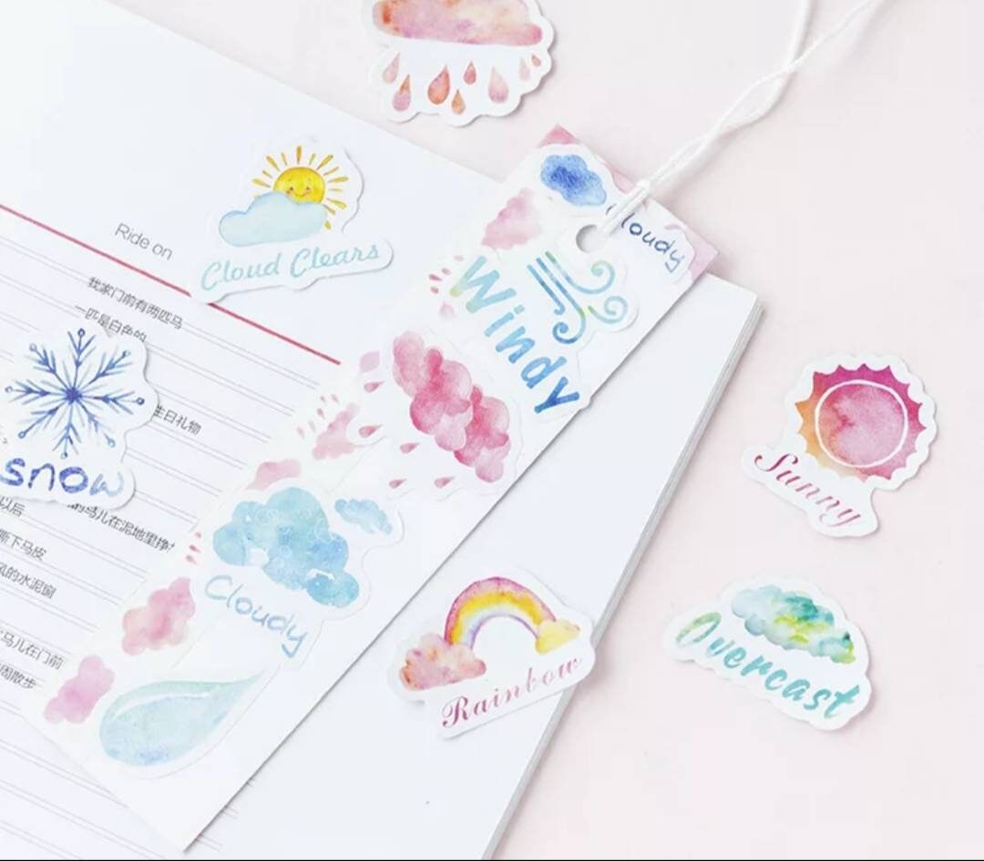 Weather stickers journal stickers planner stickers | Etsy