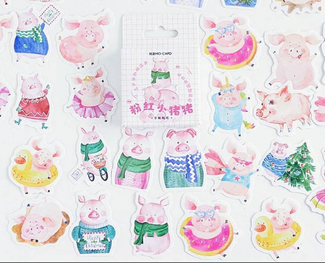 Pig Stickers • Journal Stickers • Planner Stickers • Scrapbook Stickers ...
