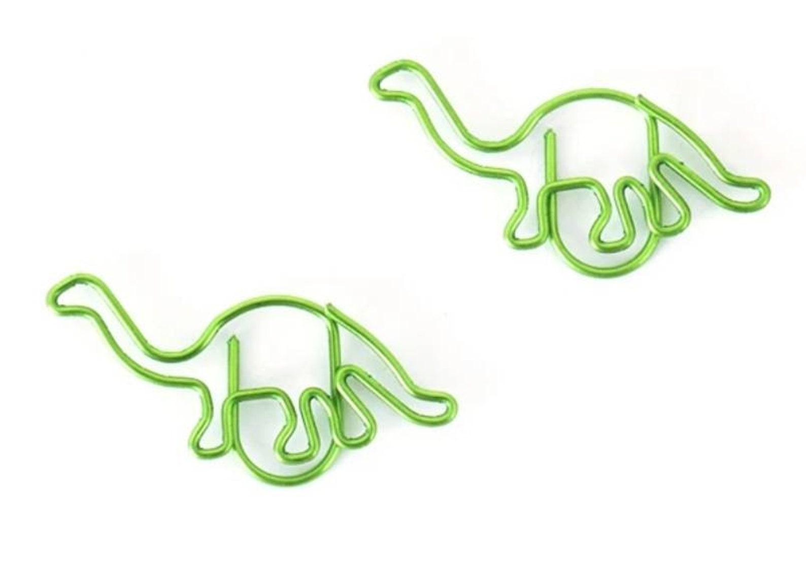 Dinosaur Paper clip 5 clips Planner Accessory animal | Etsy