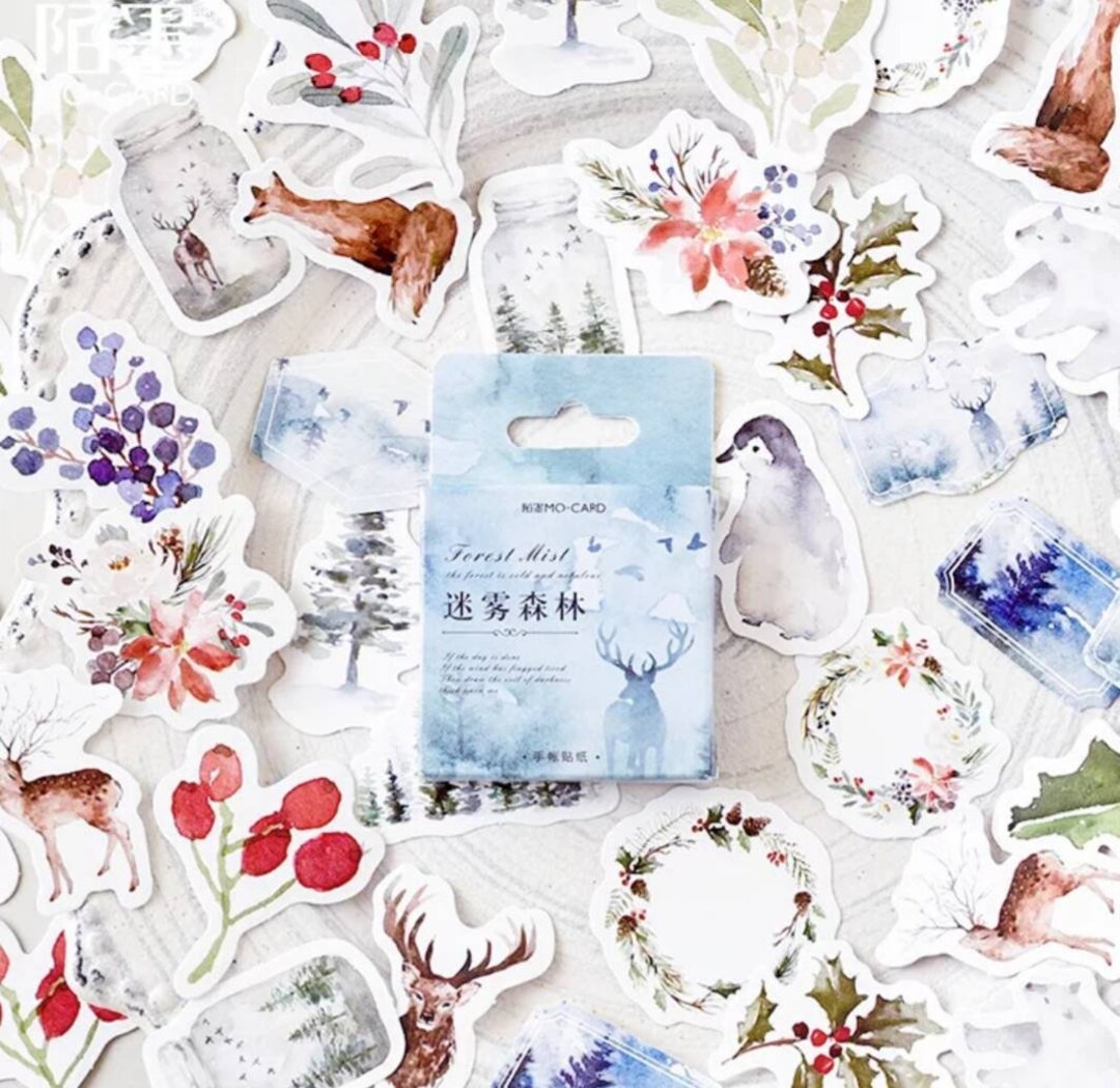 Winter Stickers Journal Stickers Planner Stickers Scrapbook Stickers ...