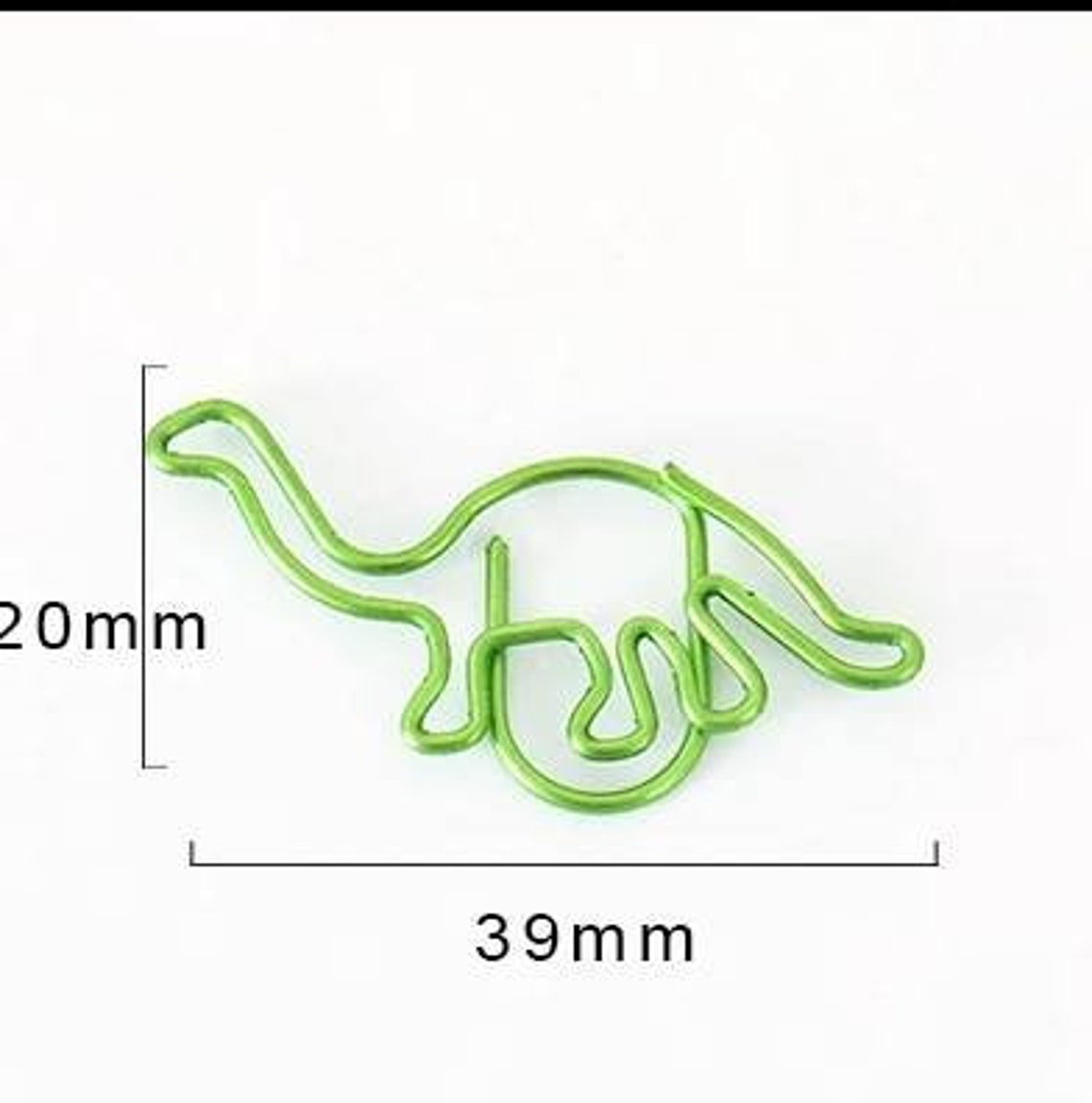 Dinosaur Paper clip 5 clips Planner Accessory animal | Etsy