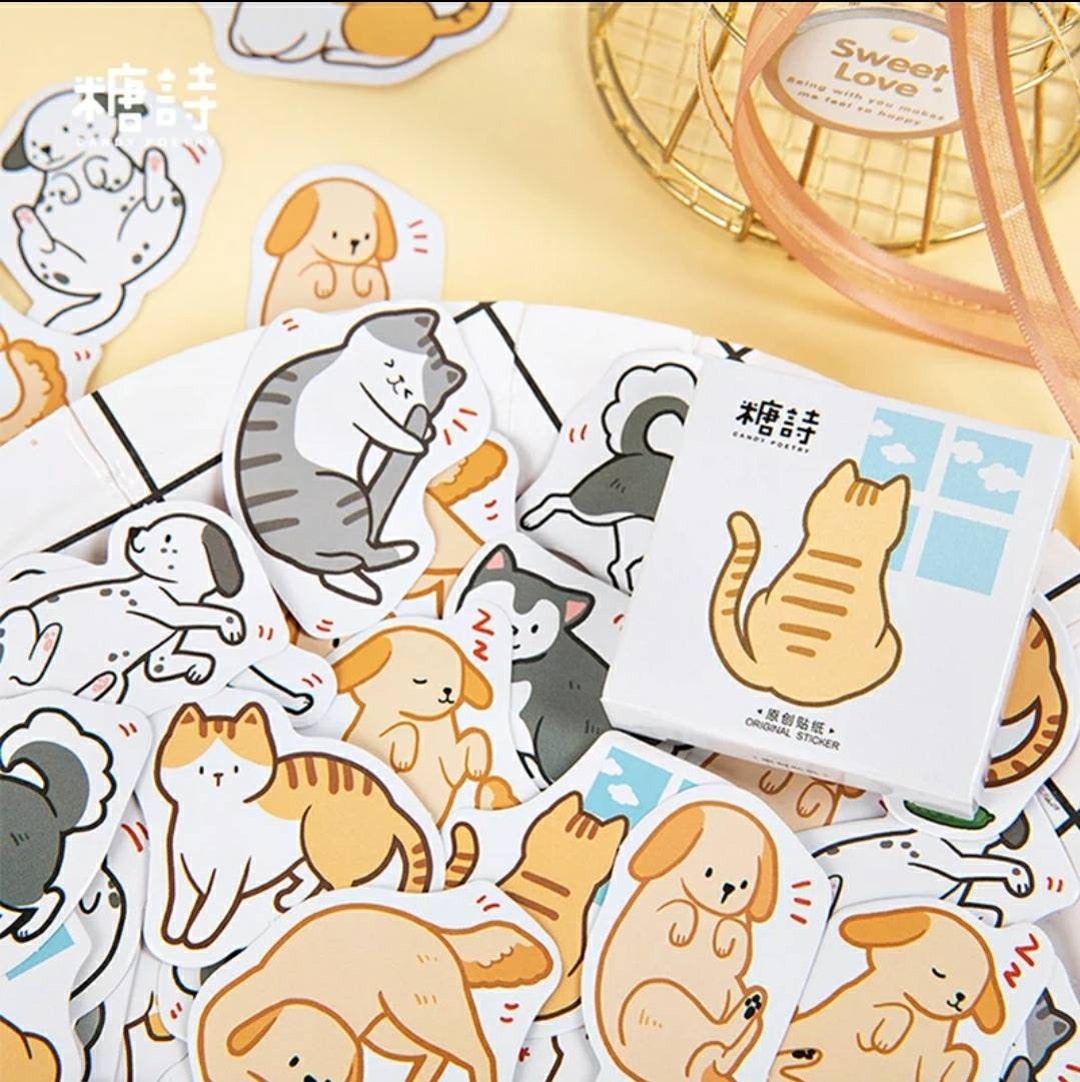 Cat Stickers Journal Stickers Planner Stickers Scrapbook - Etsy