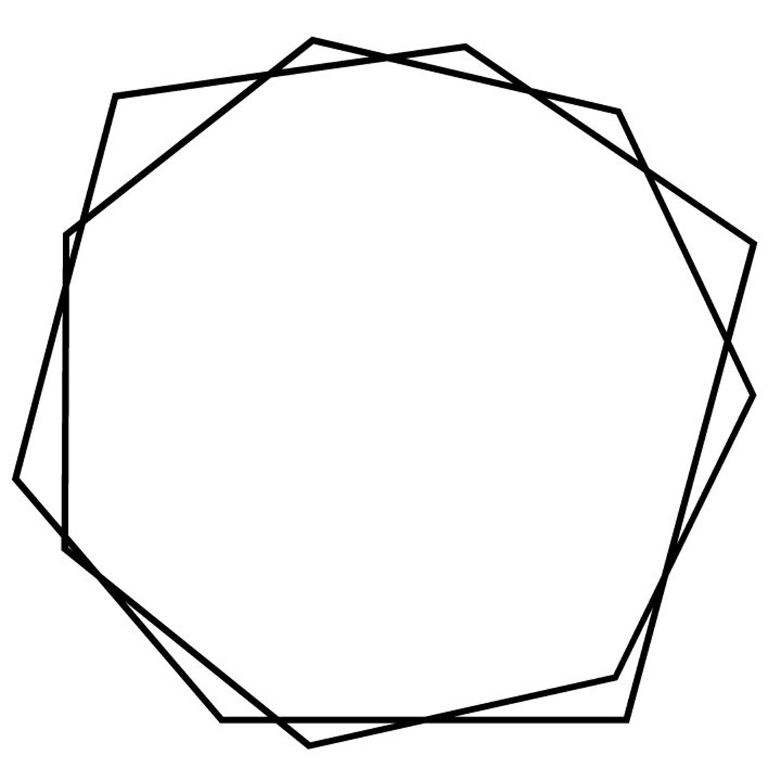 Geometric Polygonal Frame svg Geometric Frames svg Polygonal | Etsy