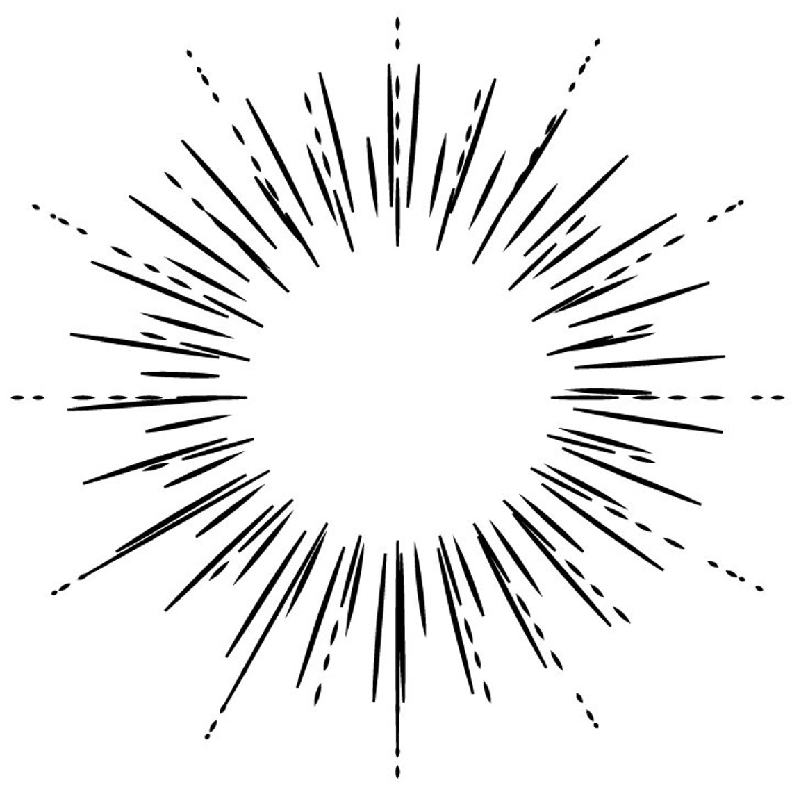 Sunburst svg sun burst svg Sunburst shapes svg Bursting rays | Etsy