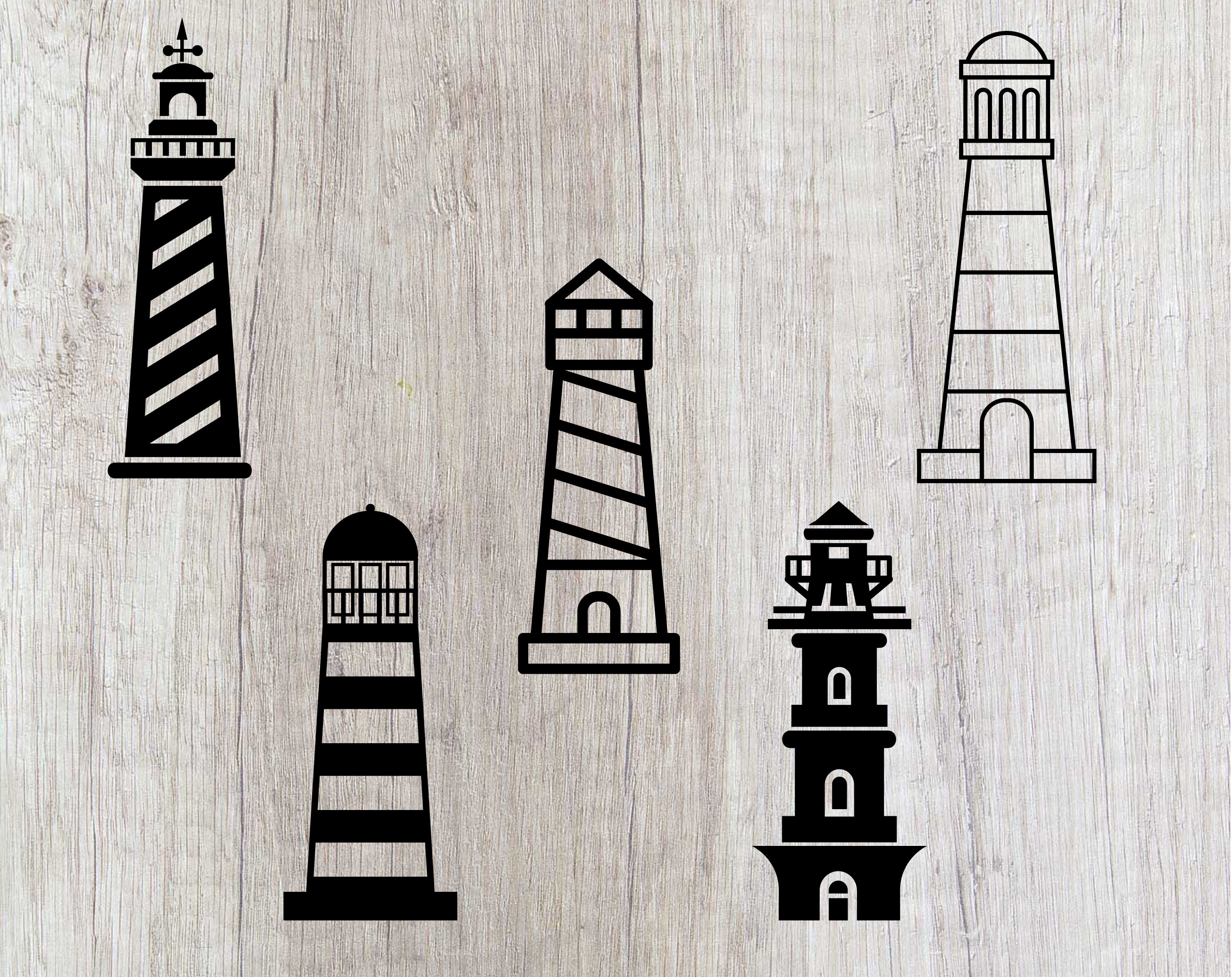 Nautical Lighthouse SVG Lighthouse SVG Nautical Lighthouse Svg | Etsy