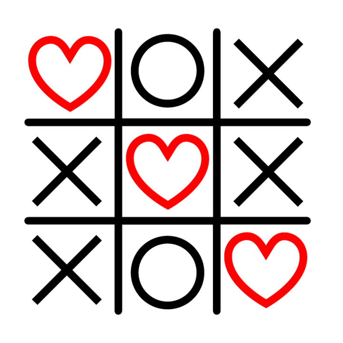 Tic Tac Toe Svg Tic Tac Toe Svg File Tic Tac Toe Svg Board Svg | Etsy