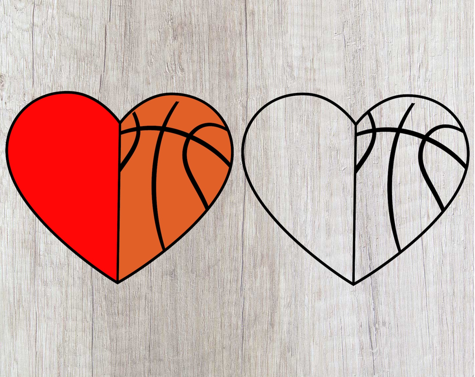 Basketball Heart svg Basketball Heart svg file basketball svg | Etsy