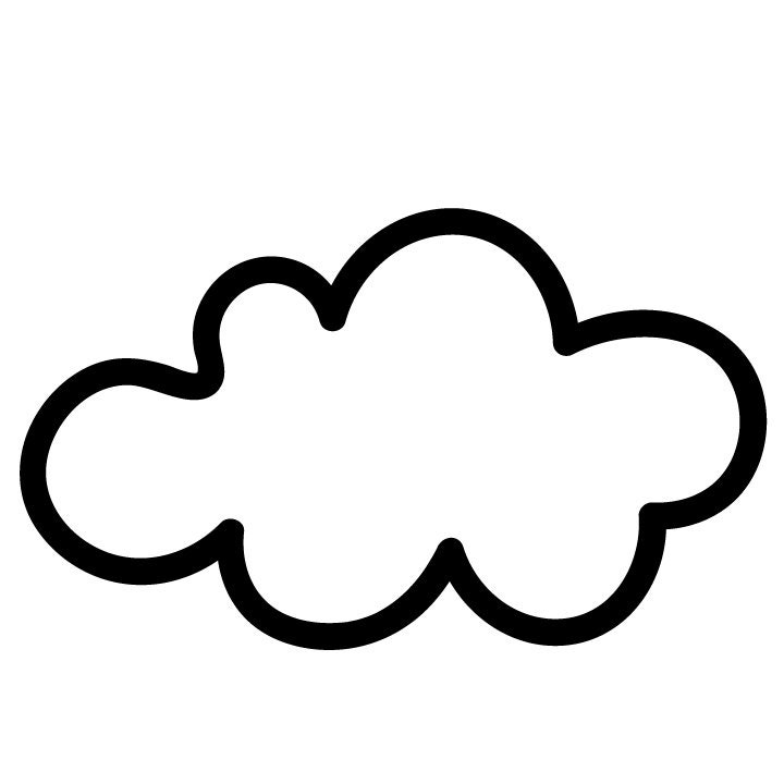 Clouds Svg Handdrawn Clouds Svg Cloud Cut File Rain Cloud Svg | Etsy