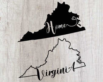 Virginia State Svg | Etsy
