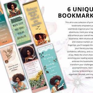 Black Girl Bookmarks, Printable Black Women Bookmarks, Black Girl Book ...