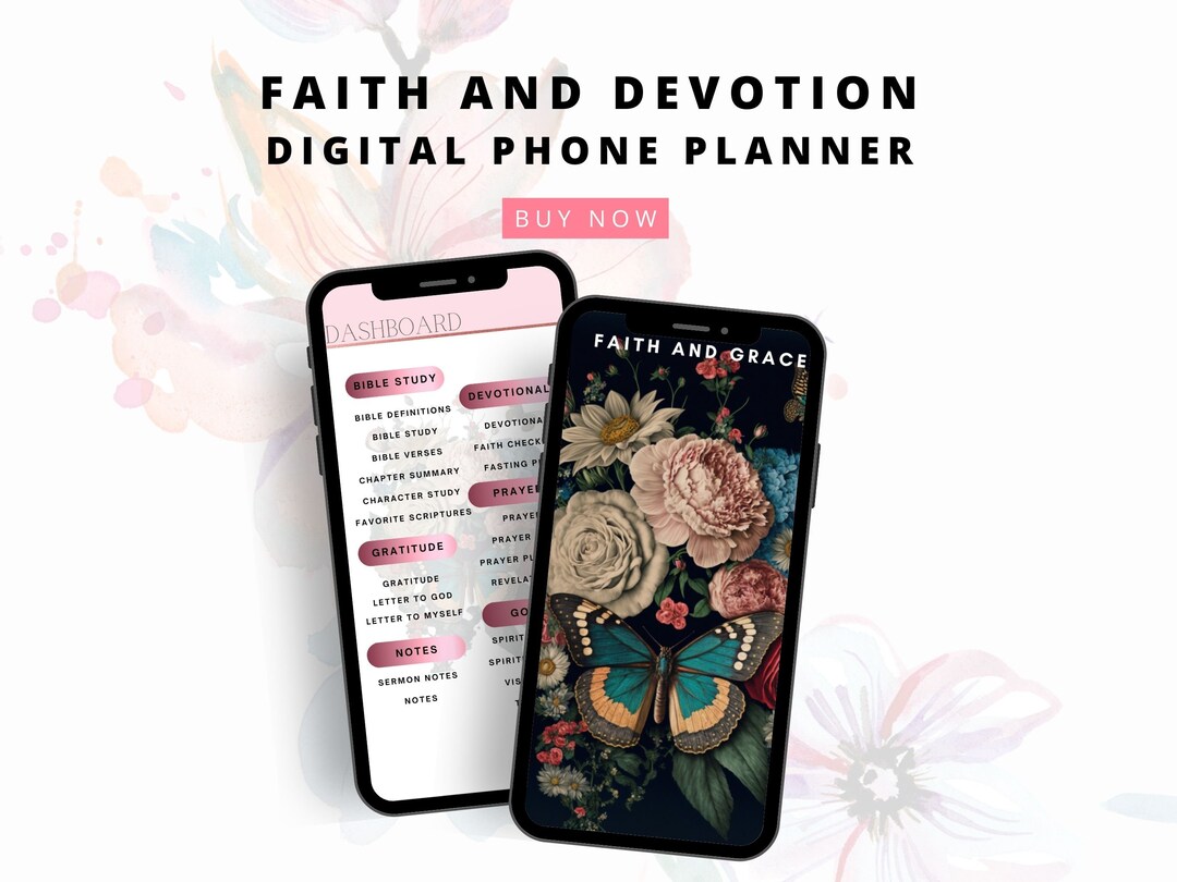 Faith Digital Planner, Digital Bible Planner, Digital Prayer Planner ...