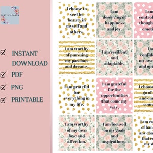100 Mental Health Positive Affirmation Cards Set 2| Affirmation Deck ...