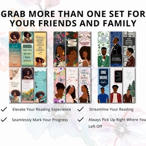 Black Girl Bookmarks, Printable Black Women Bookmarks, Black Girl Book ...