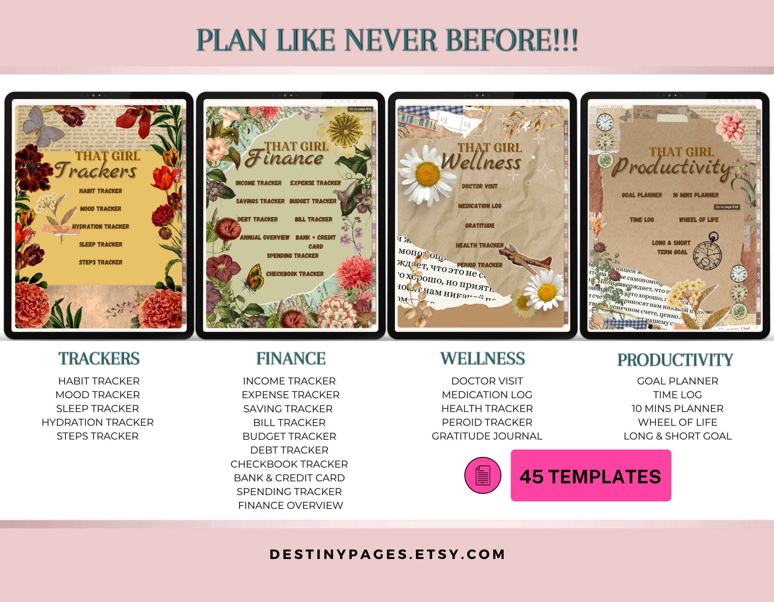 Black Girl Magic Digital Planner, Melanin Digital Planner, Black Girl ...