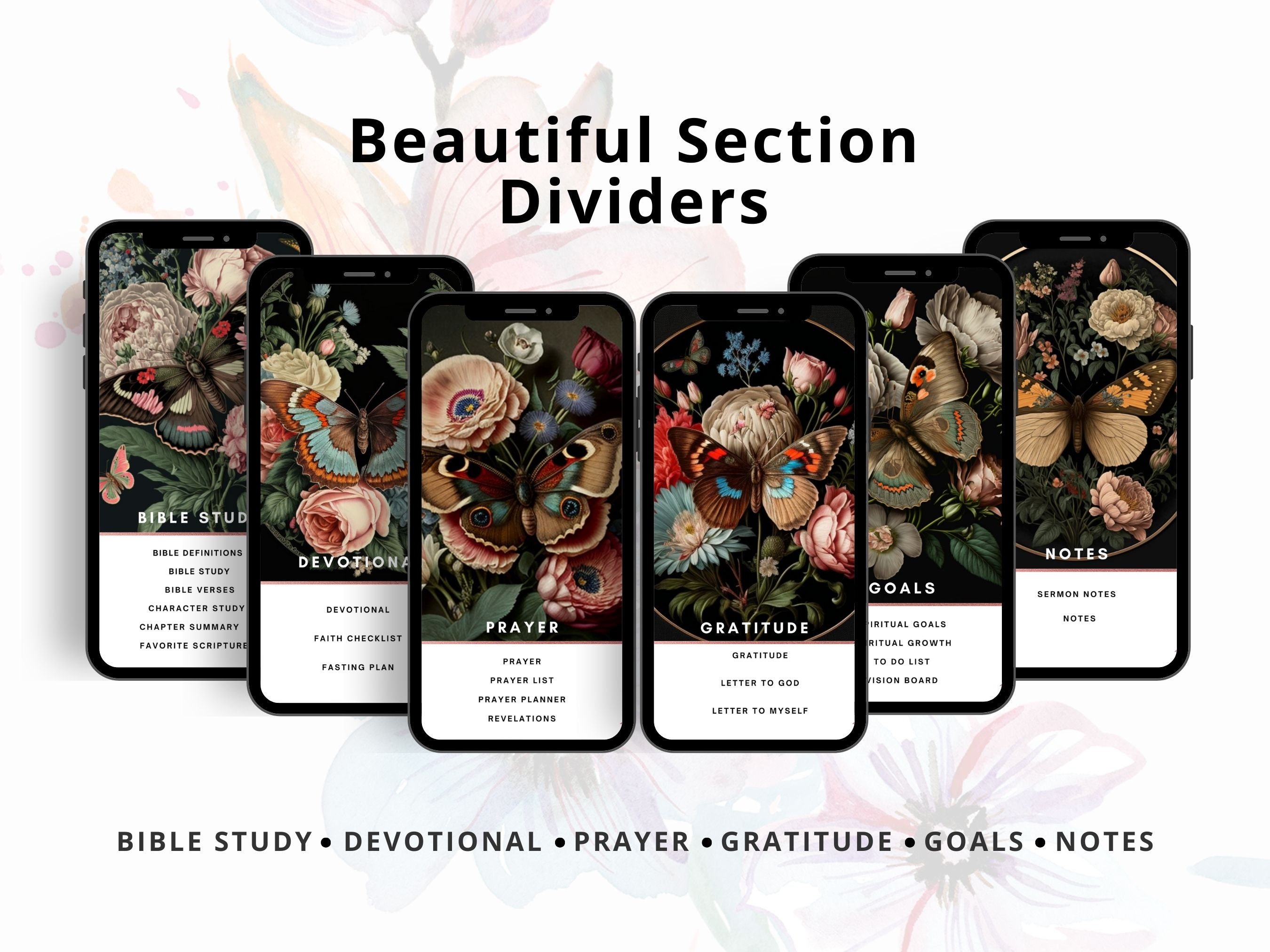Faith Digital Planner, Digital Bible Planner, Digital Prayer Planner ...