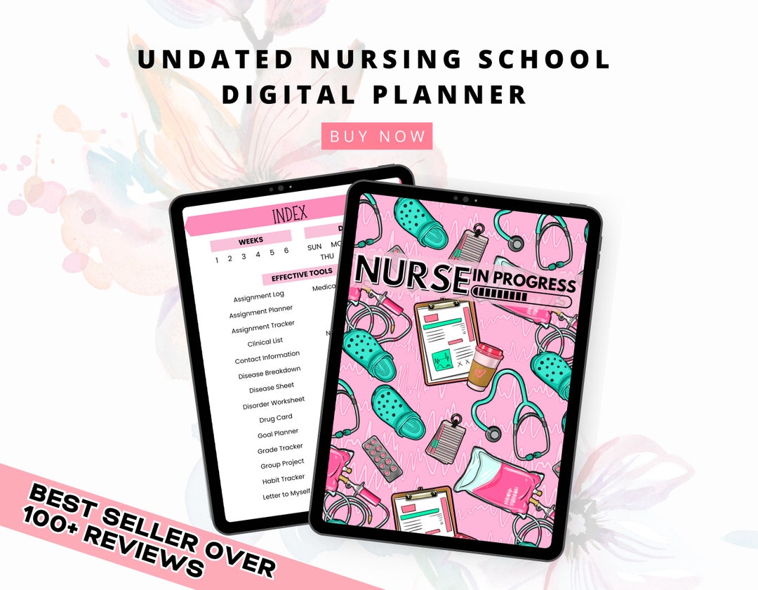 Nursing Student Digital Planner, Digital Planner for Nursing Students ...