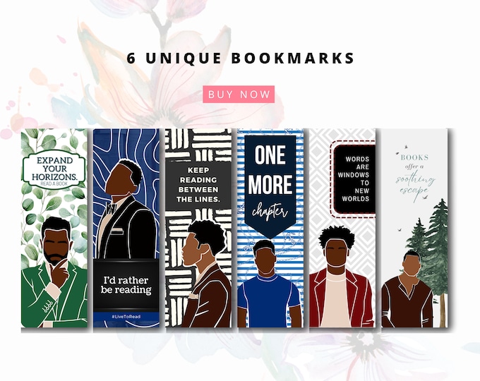 Black Authors Bookmark Set (4 Bookmarks)/ African American Author ...