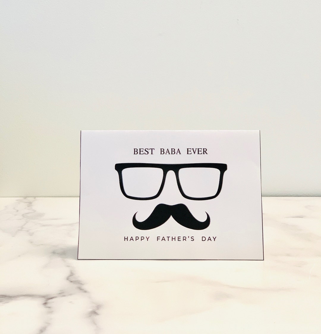 BEST BABA EVER Karte | Karte zum Vatertag | digitaler Download - Etsy.de
