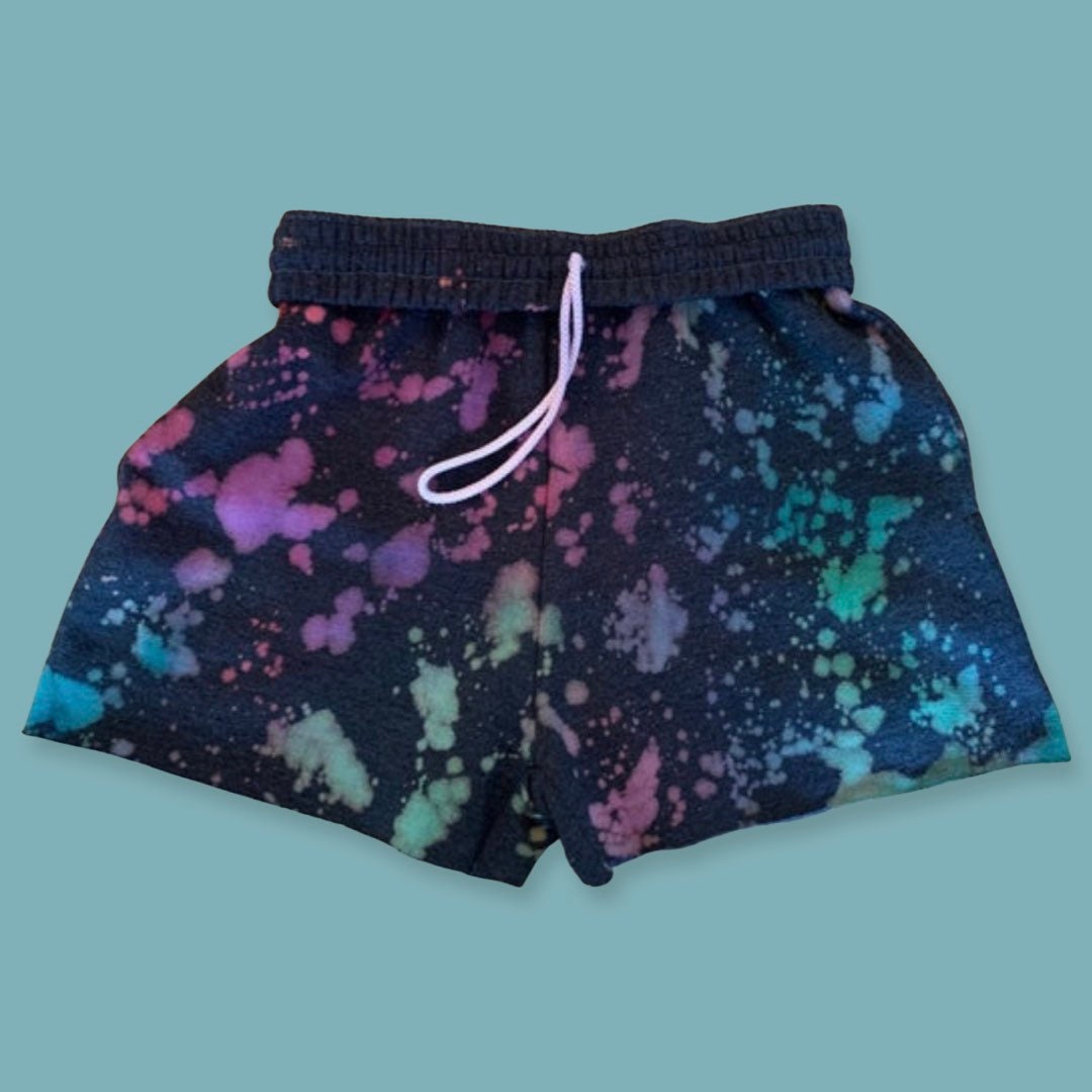 Rainbow Splatter Sweat Shorts - Etsy