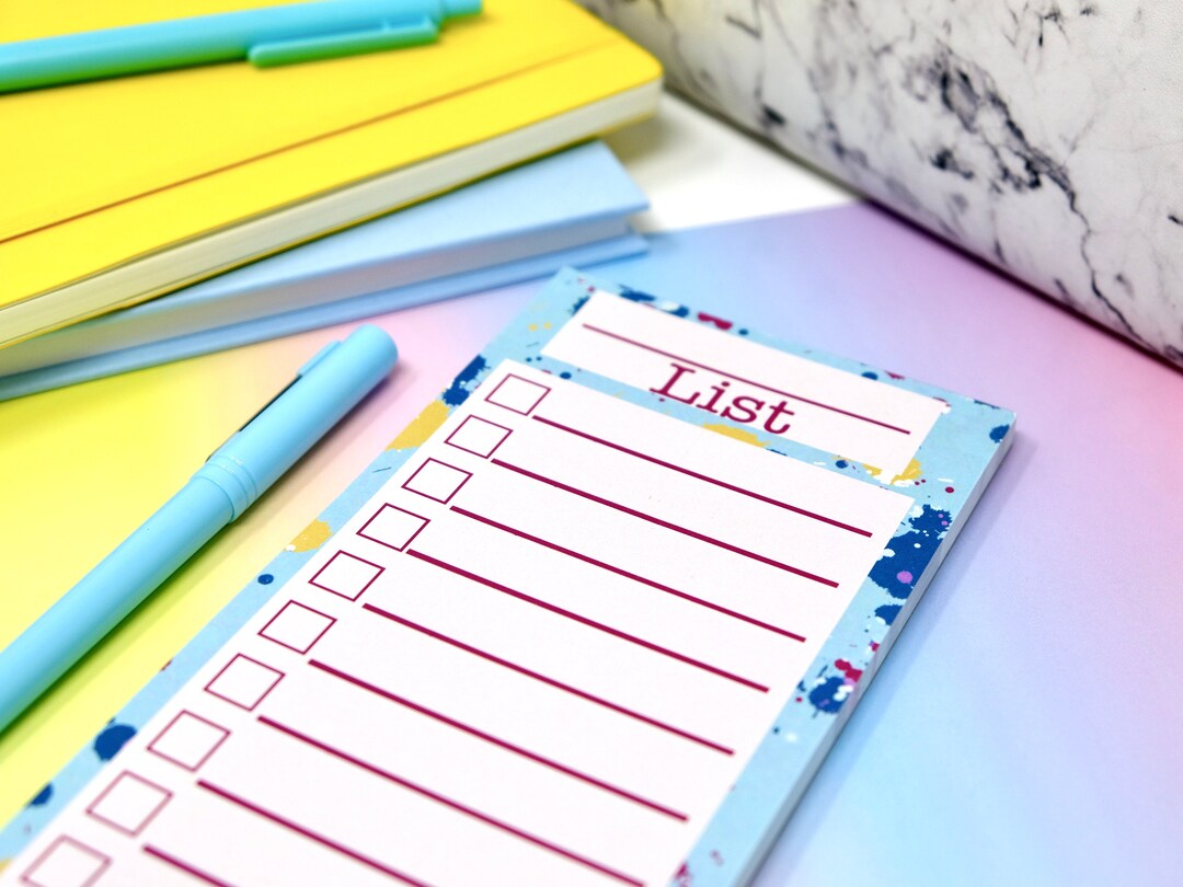 Creative Cute and Colourful List Pads List Note Pads With 50 Tear Away ...