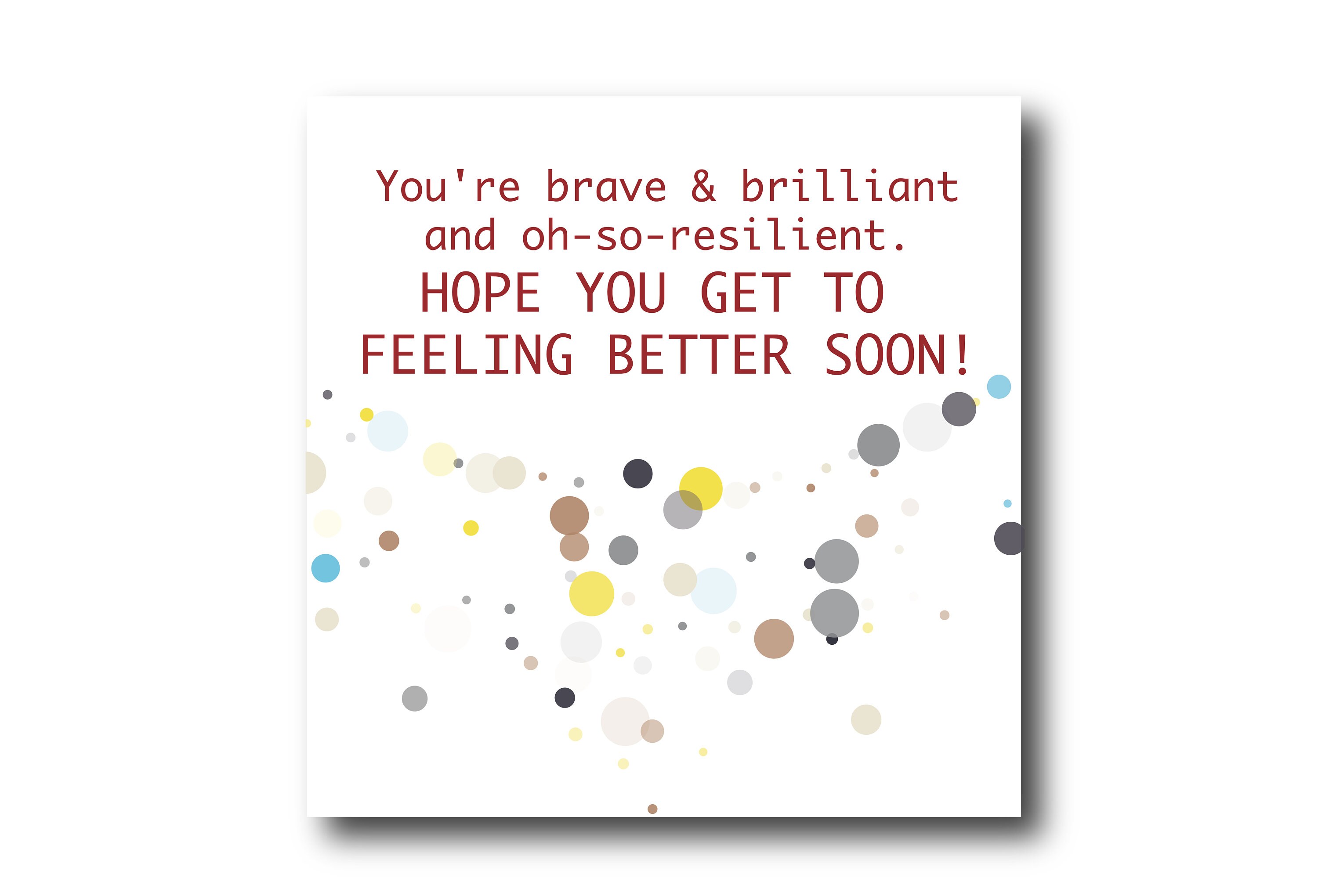 Digital Get Well Soon Card Wishes, Instant Download, Printable at Home ...