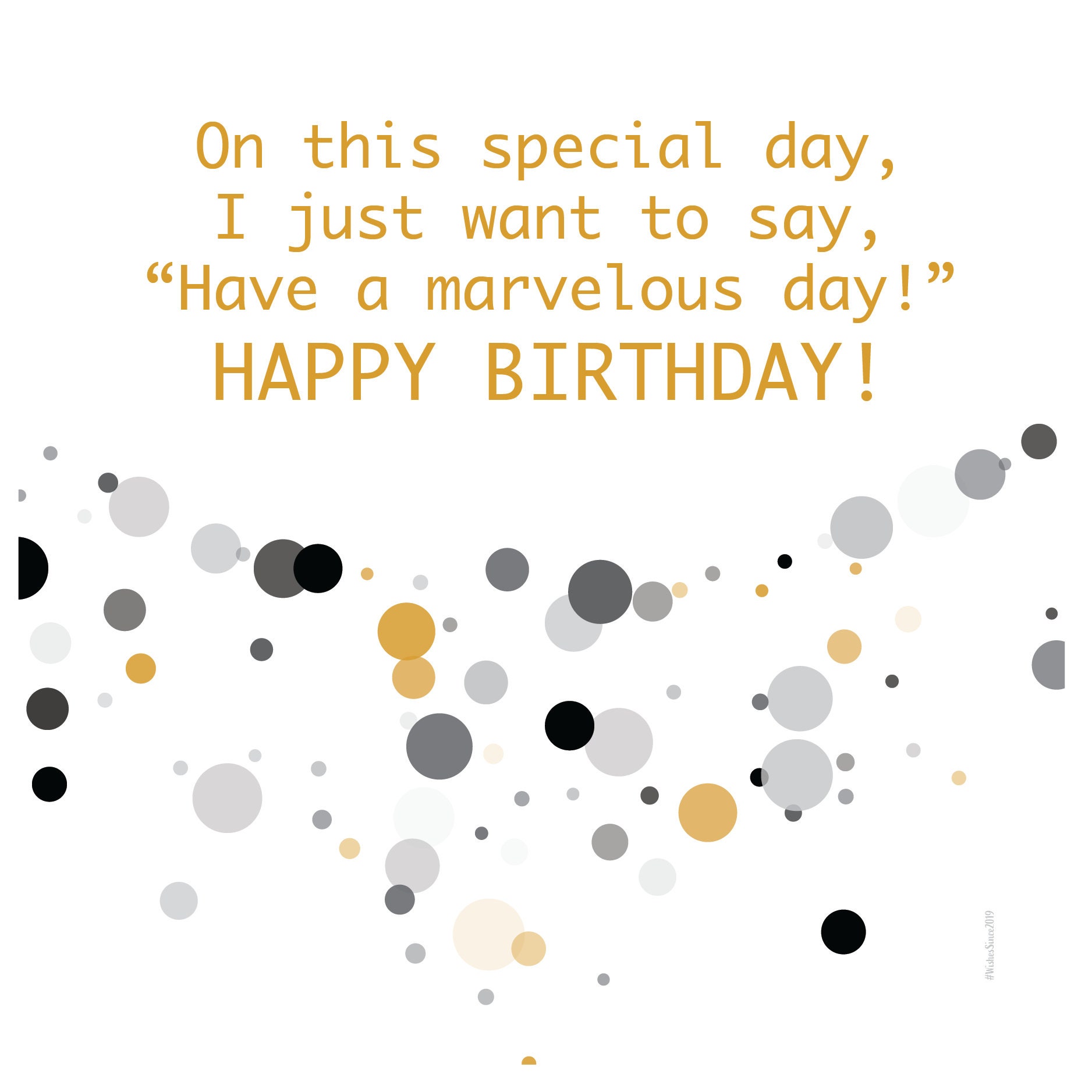 Digital Birthday Wishes Greeting Card Pantone Colors - Etsy