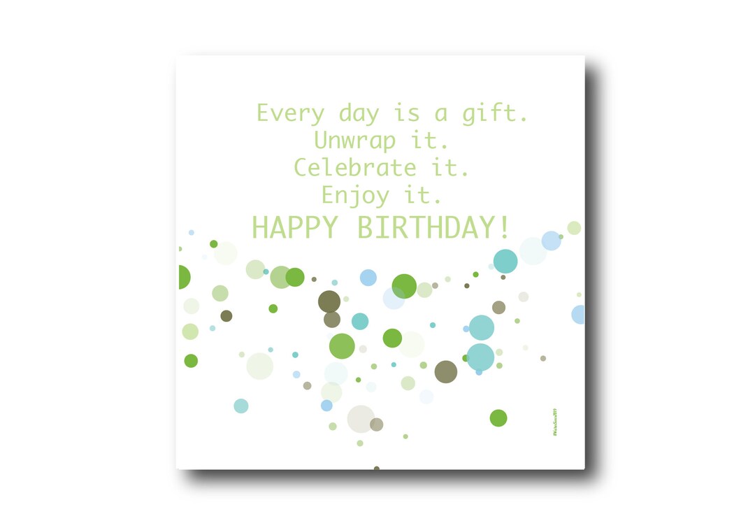 Digital Birthday Wishes Greeting Card Pantone Colors - Etsy