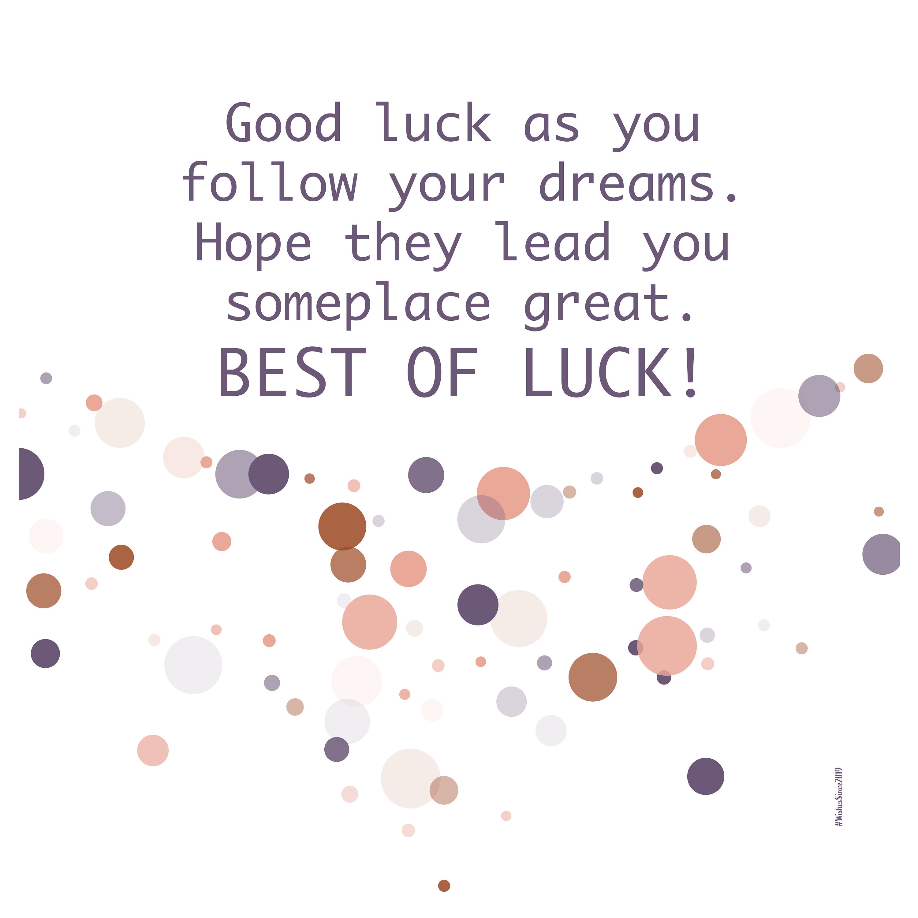 Digital Good Luck Card Wishes, Instant Download, Printable at Home ...