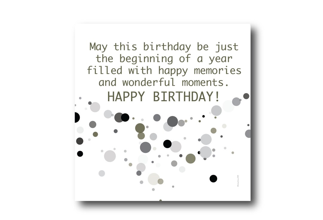 Digital Birthday Wishes Greeting Card, Pantone Colors - Etsy