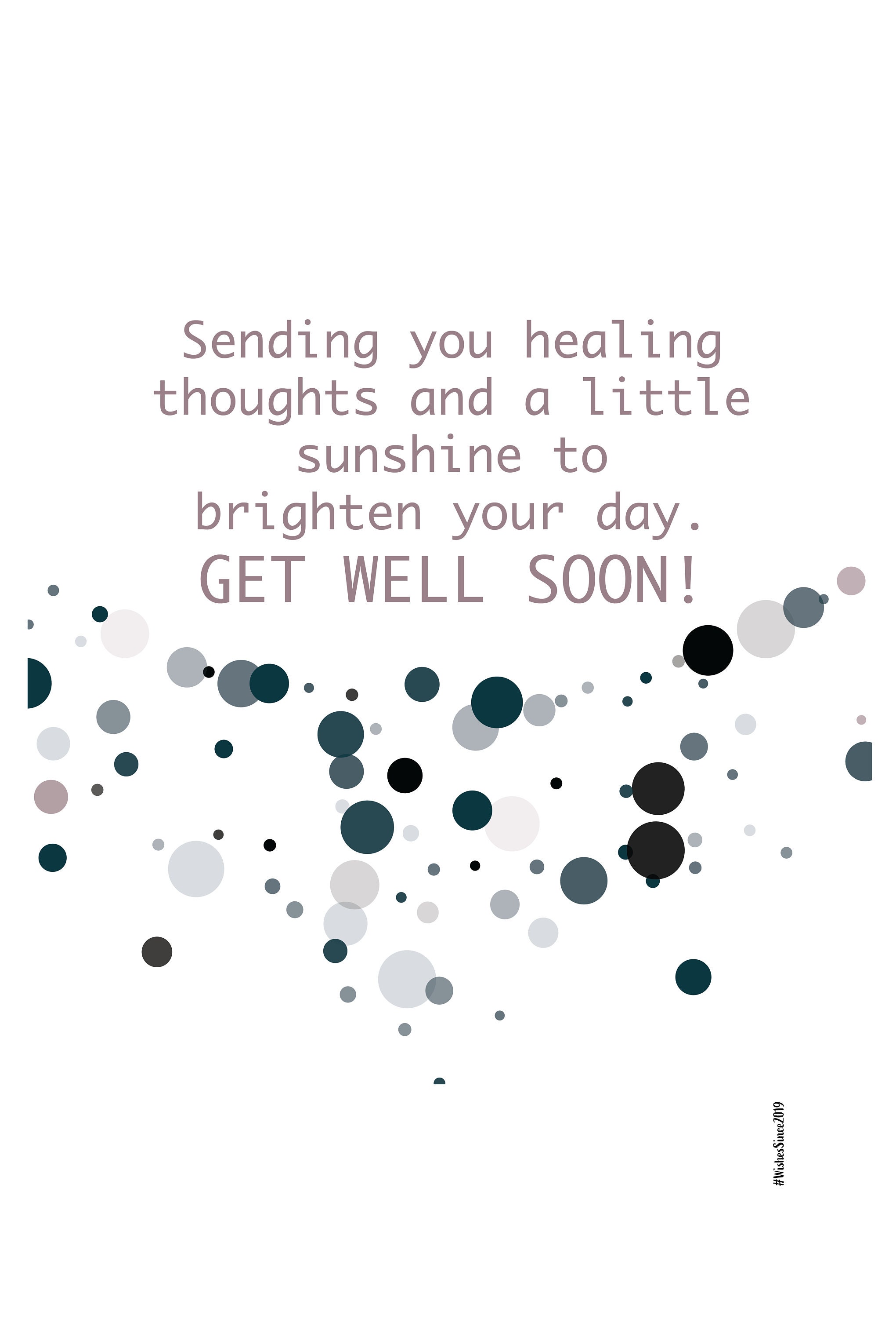 Digital Get Well Soon Card Wishes, Instant Download, Printable at Home ...