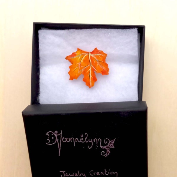 Autumn Leaf Brooch - Etsy