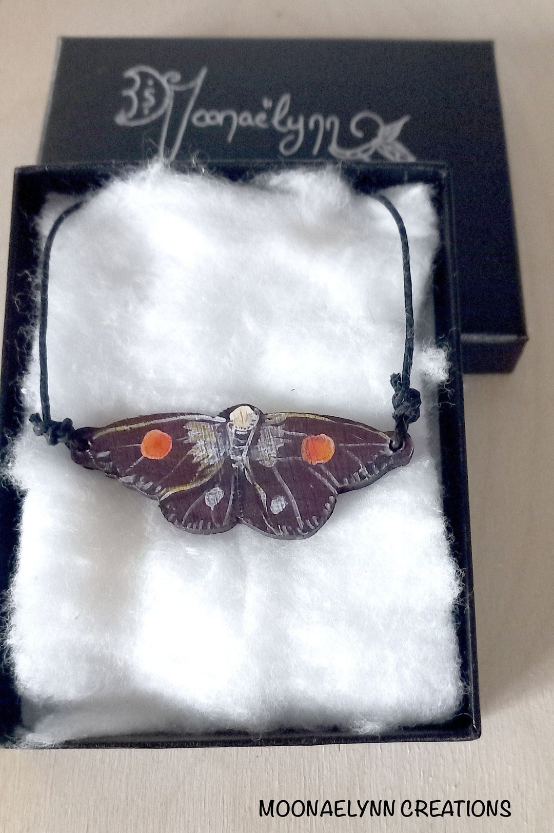 Moth Wooden Pendant, Moth Pendant, Woman Moth Pendant, Moth Jewelry ...