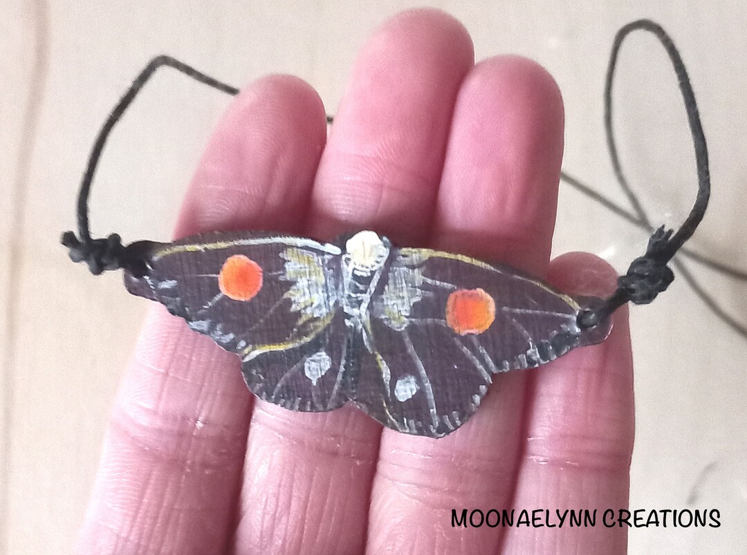 Moth Wooden Pendant, Moth Pendant, Woman Moth Pendant, Moth Jewelry ...