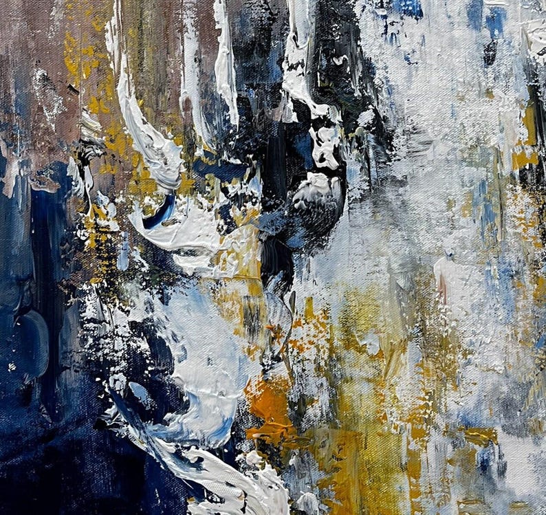 Original Abstract Oil Painting | Modern Bold Canvas Art - Etsy UK