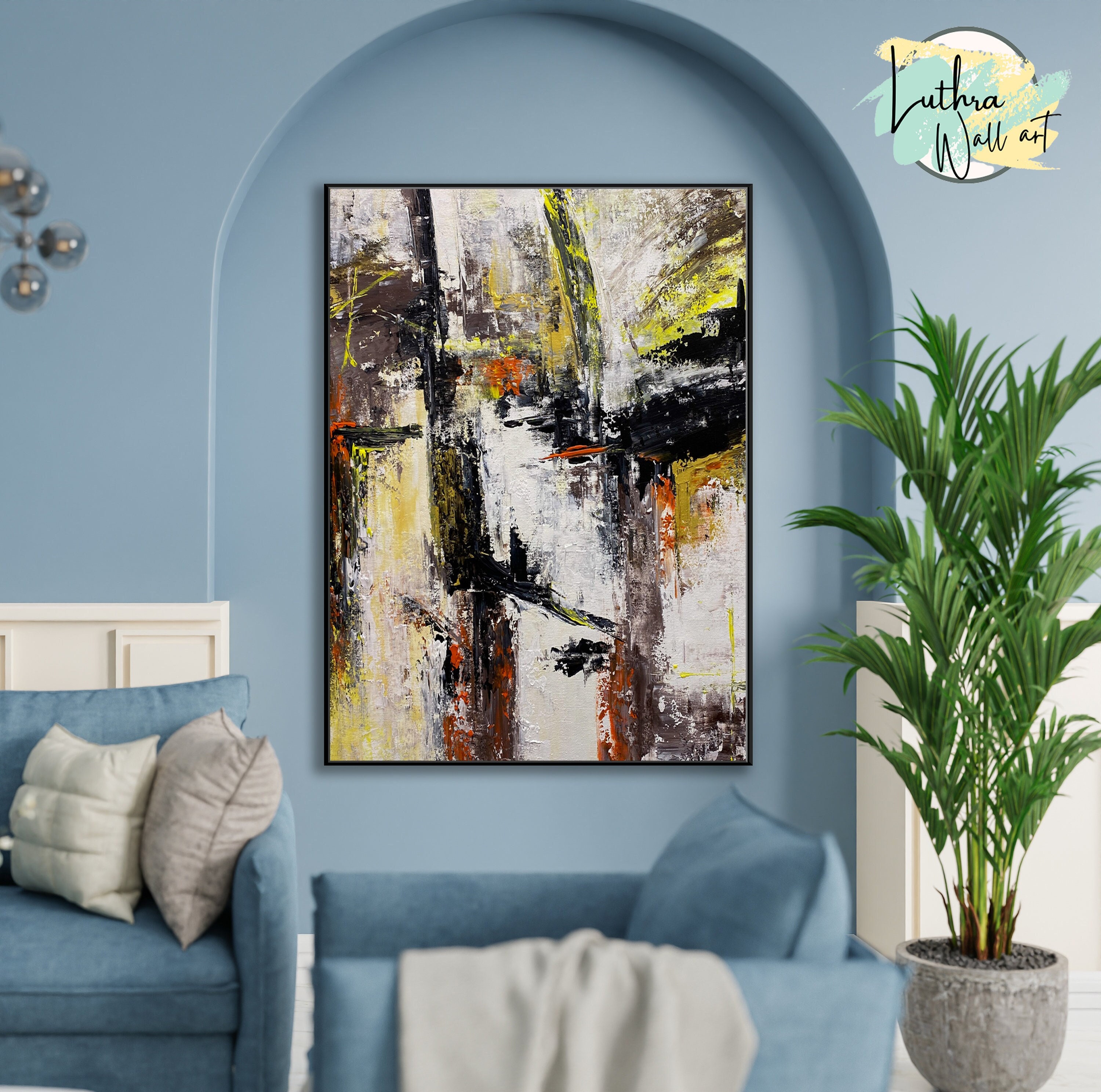 Simple Modern Wall Art Ideas For Living Room, Large, 55% OFF