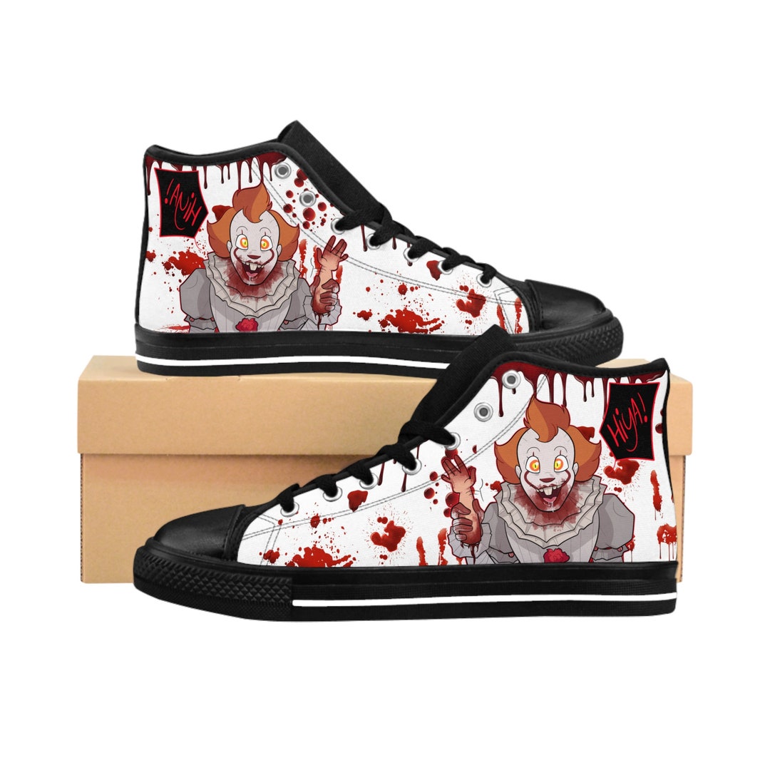 Men's Pennywise Sneakers Classic IT Movie Inspired Shoes Horror Film ...