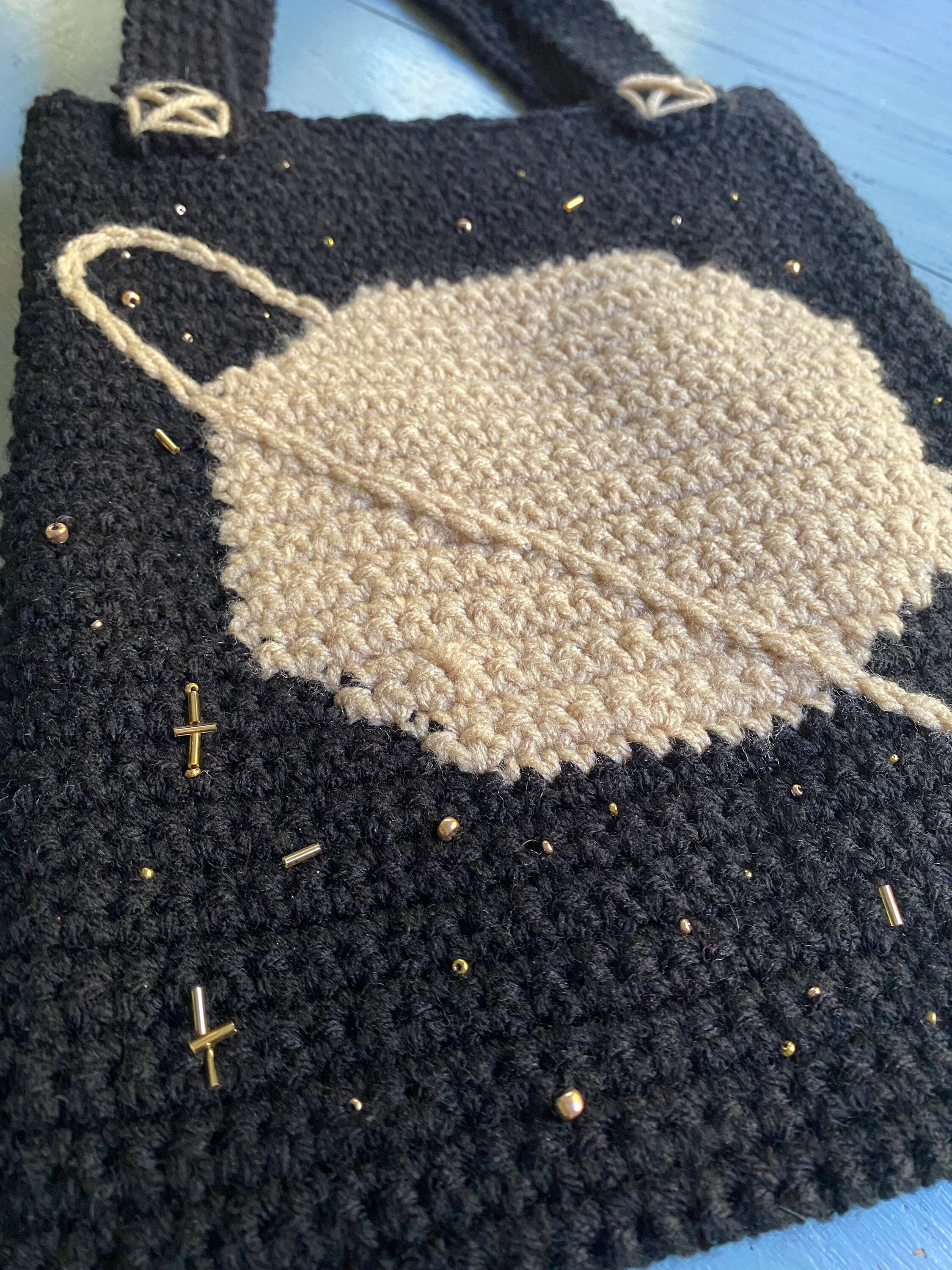 Saturn Crochet Tote Bag (small) - Etsy