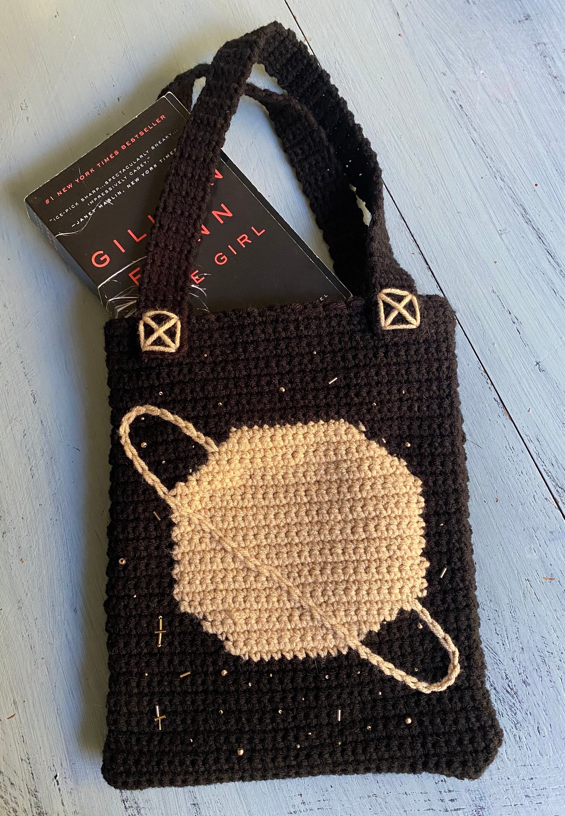 Saturn Crochet Tote Bag (small) - Etsy