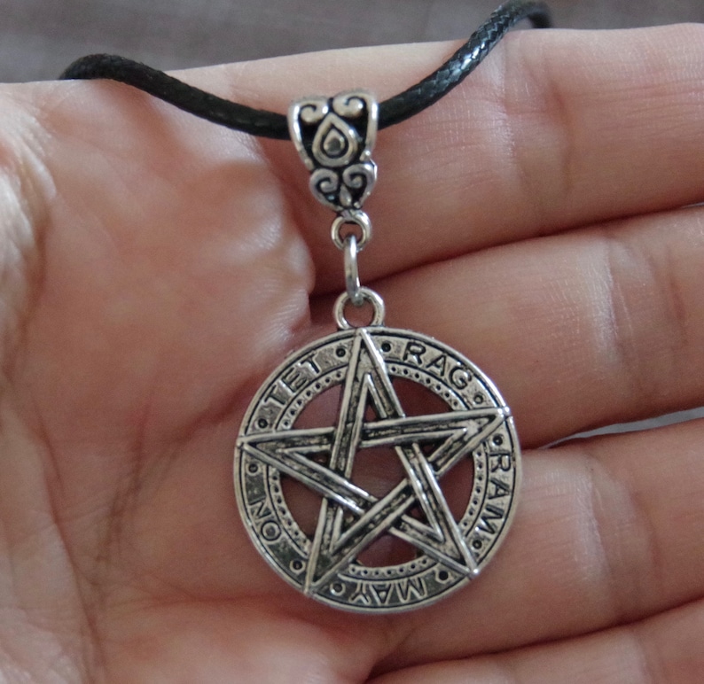 Pentagram Pentacle Protection from Demons necklace Wiccan | Etsy