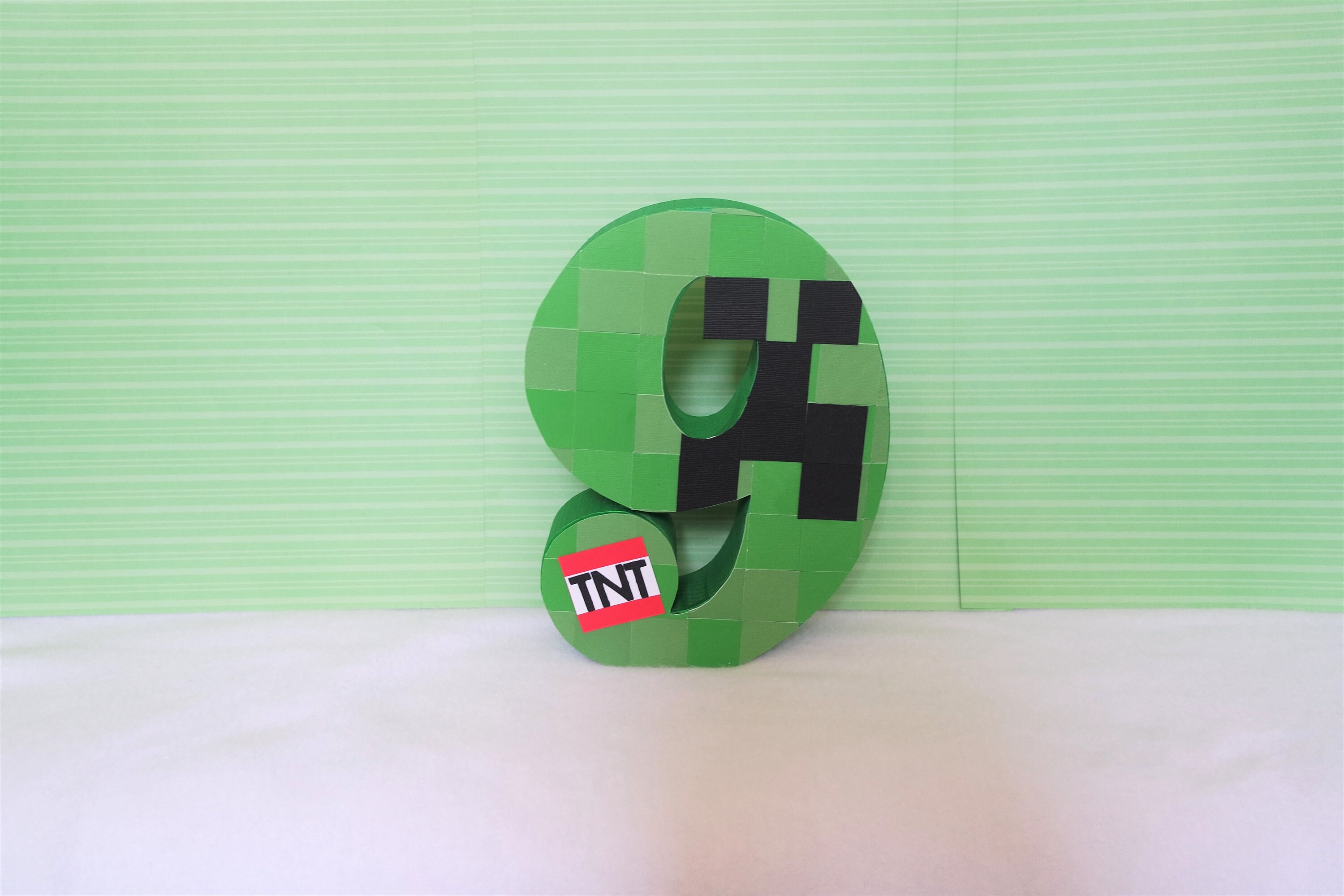 Minecraft Photo Prop, Minecraft Age Birthday Decor, Wood Number, Boy ...